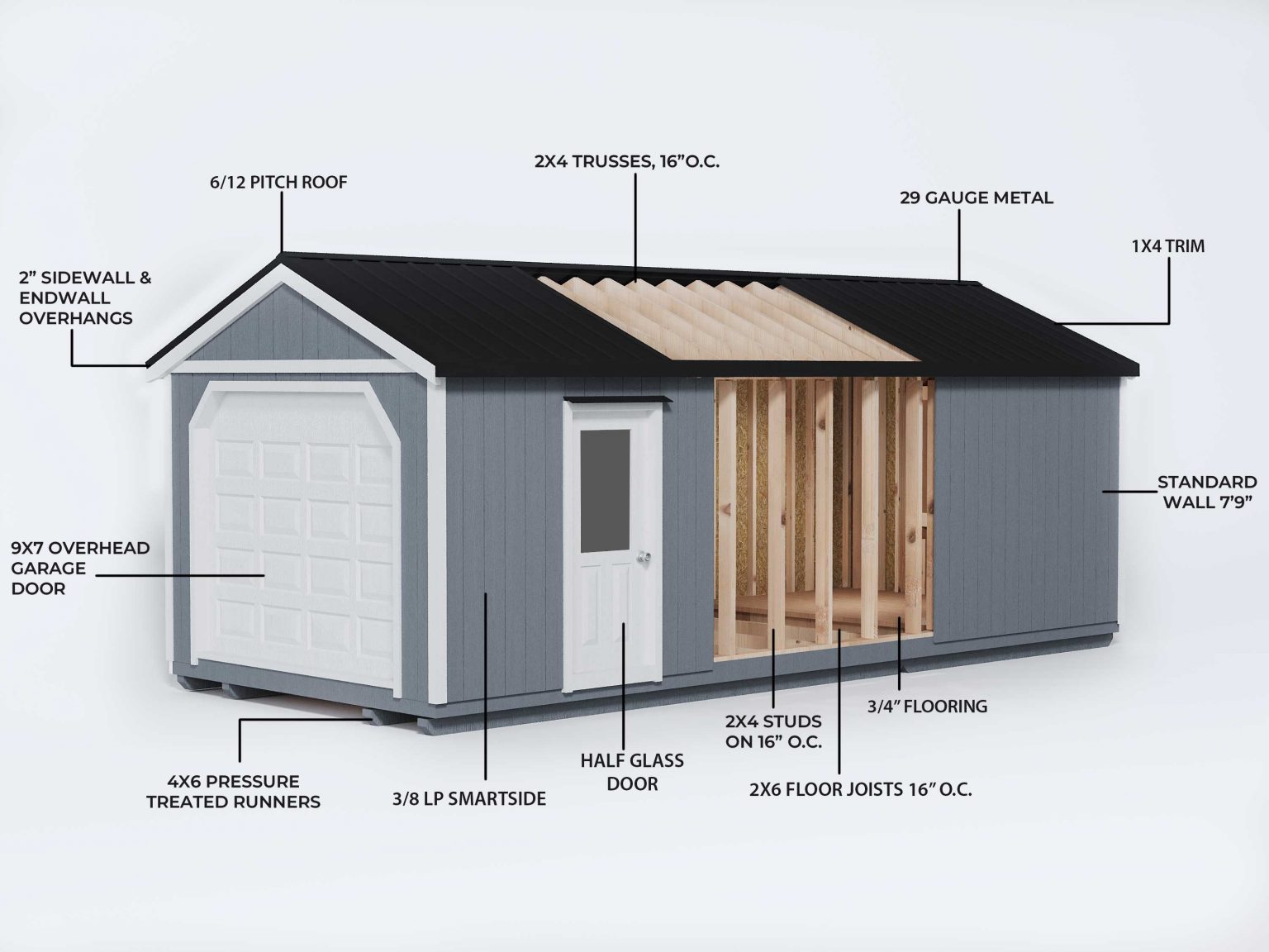 Garage Shed MT - Summit Structures